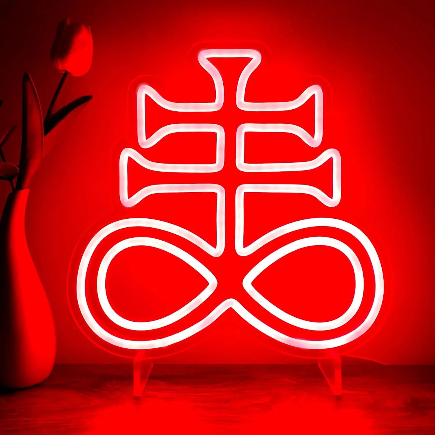 Gothic Infinity Cross LED Neon Light | Wattsgood